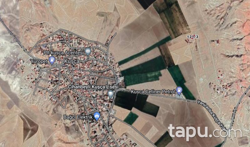 TAKSİTLİ ARSA Cihanbeyli Kuşça Mahallesi'nde 900 m2 İmarlı Arsa - Konya ...